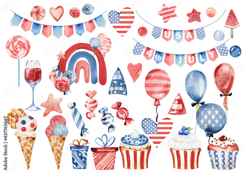 4th of July clipart, American independence day clipart, Labor day clip ...