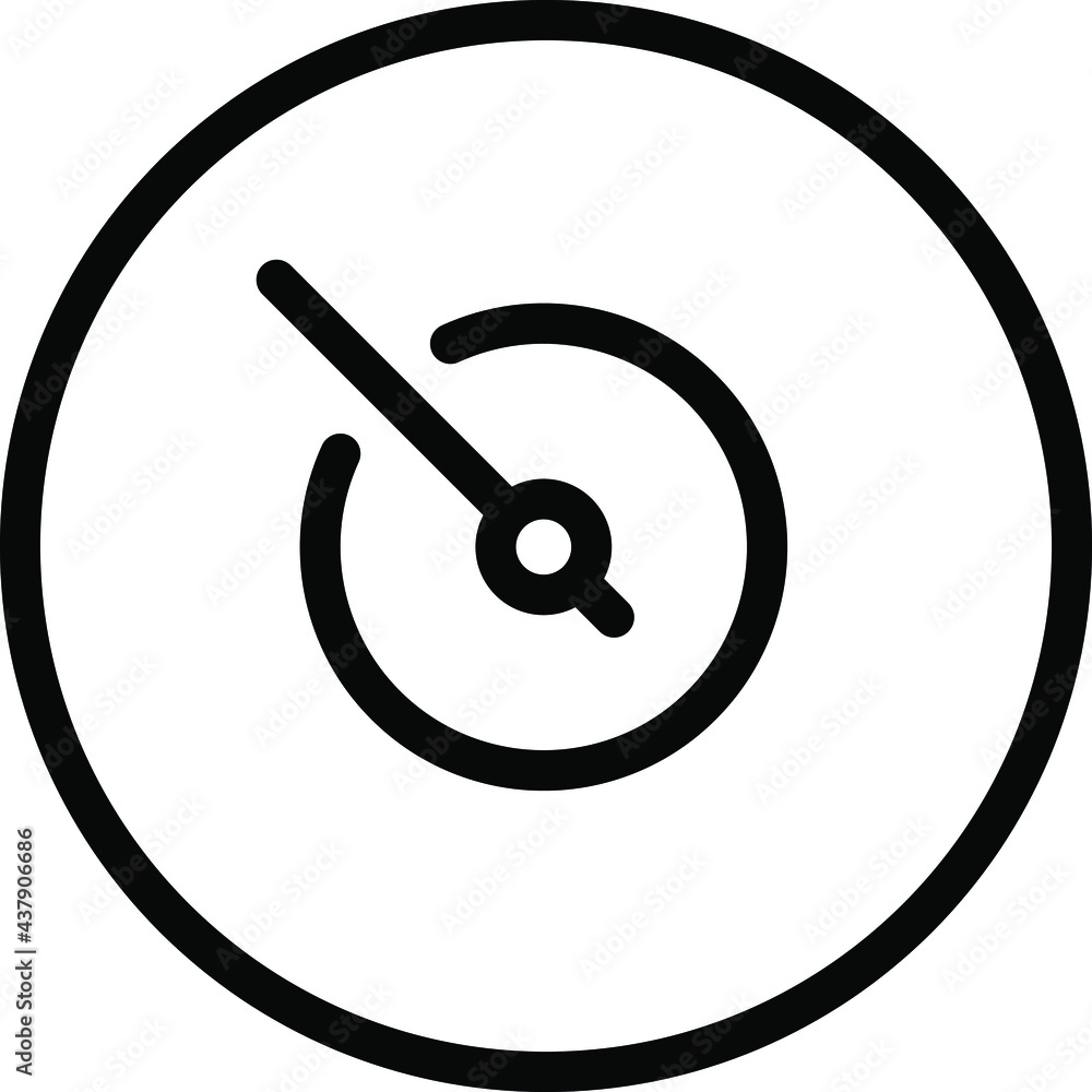 speedometer speed time clock icon. Time Signs, symbols can be used for ...