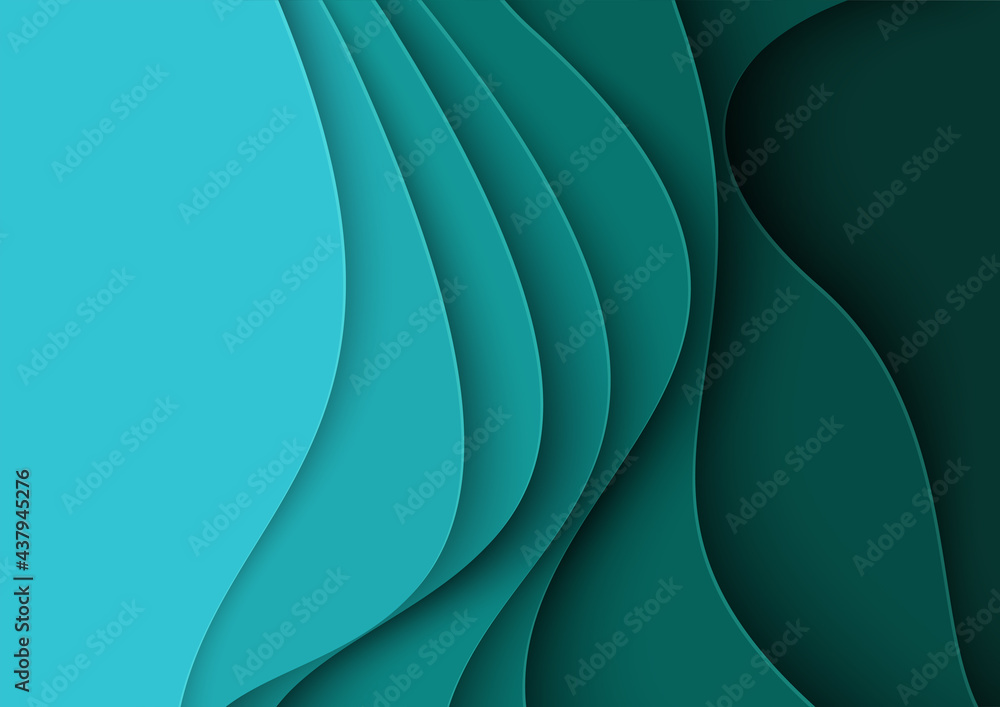 Abstract background. Paper cut shapes. Template for banner, brochure ...