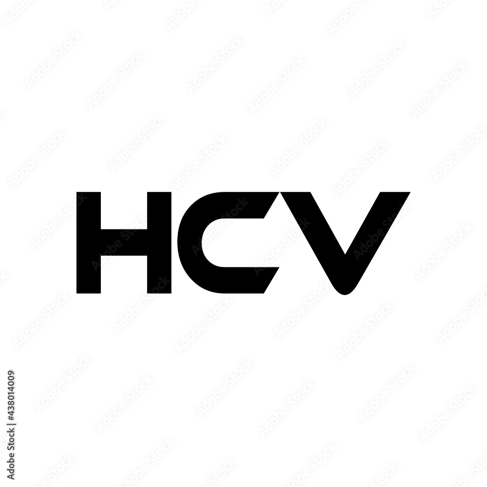 HCV letter logo design with white background in illustrator, vector ...