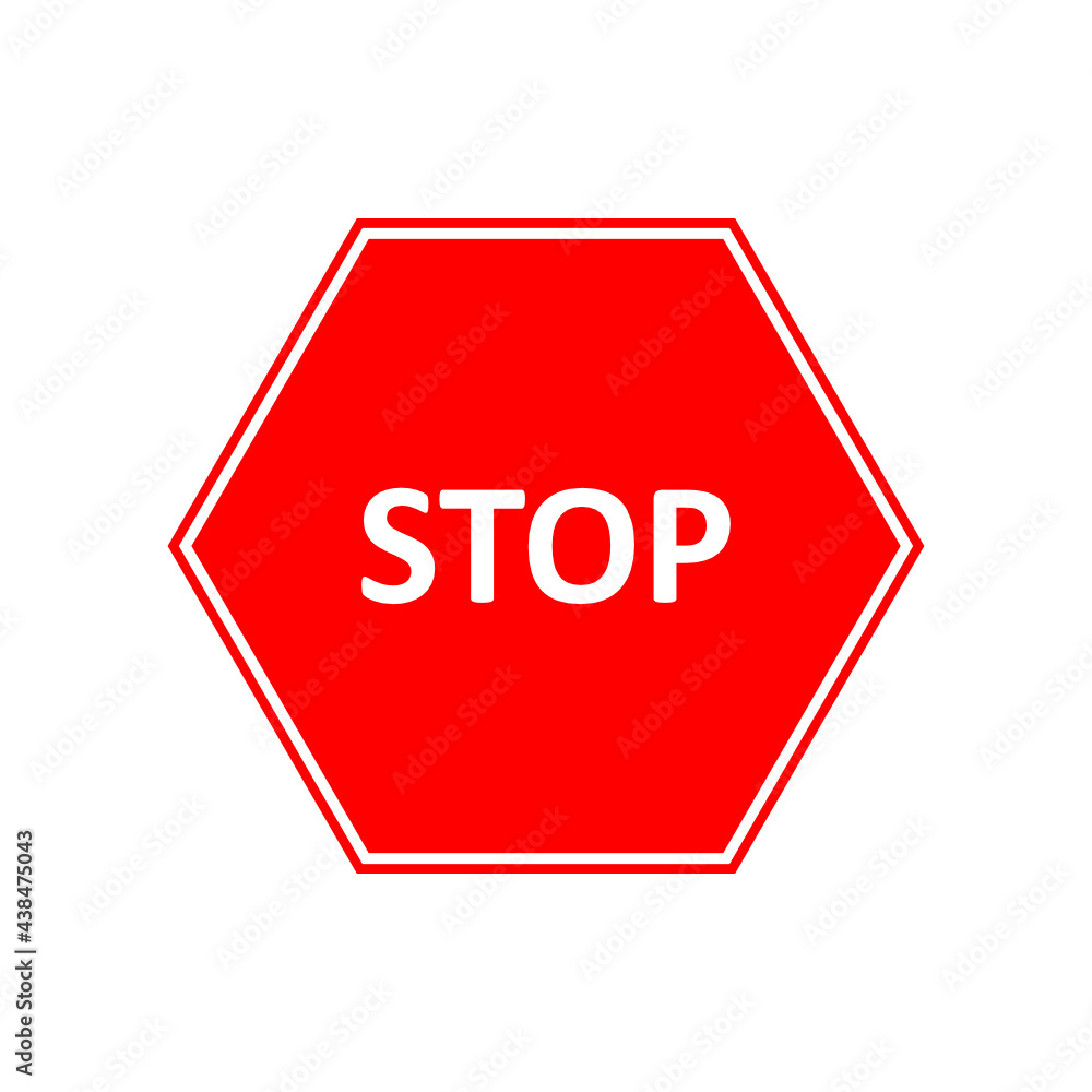 Stop Sign. Road Stop Sign. SVG Icons. Stock Vector | Adobe Stock