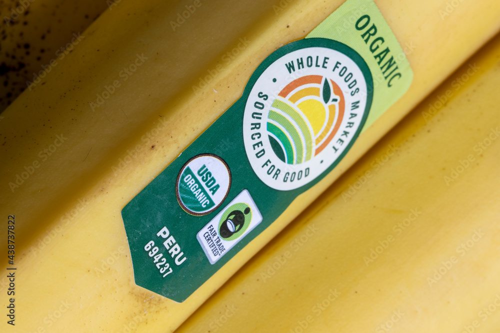 Foto de Stock Portland, OR, USA - May 3, 2021: Closeup of the sticker ...