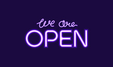 Purple Neon Open Sign Free Stock Photo - Public Domain Pictures