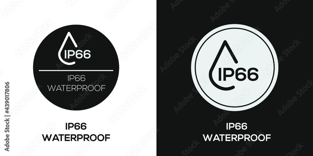 Creative (waterproof IP66) Icon ,Vector sign. Stock Vector | Adobe Stock