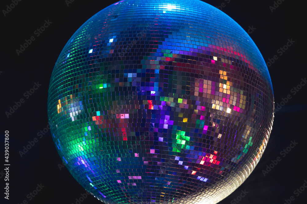 Shining disco ball in a discotheque Stock Photo | Adobe Stock