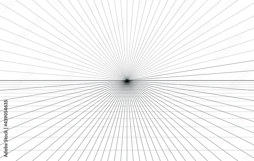 Room perspective grid background 3d Vector illustration. architecture ...