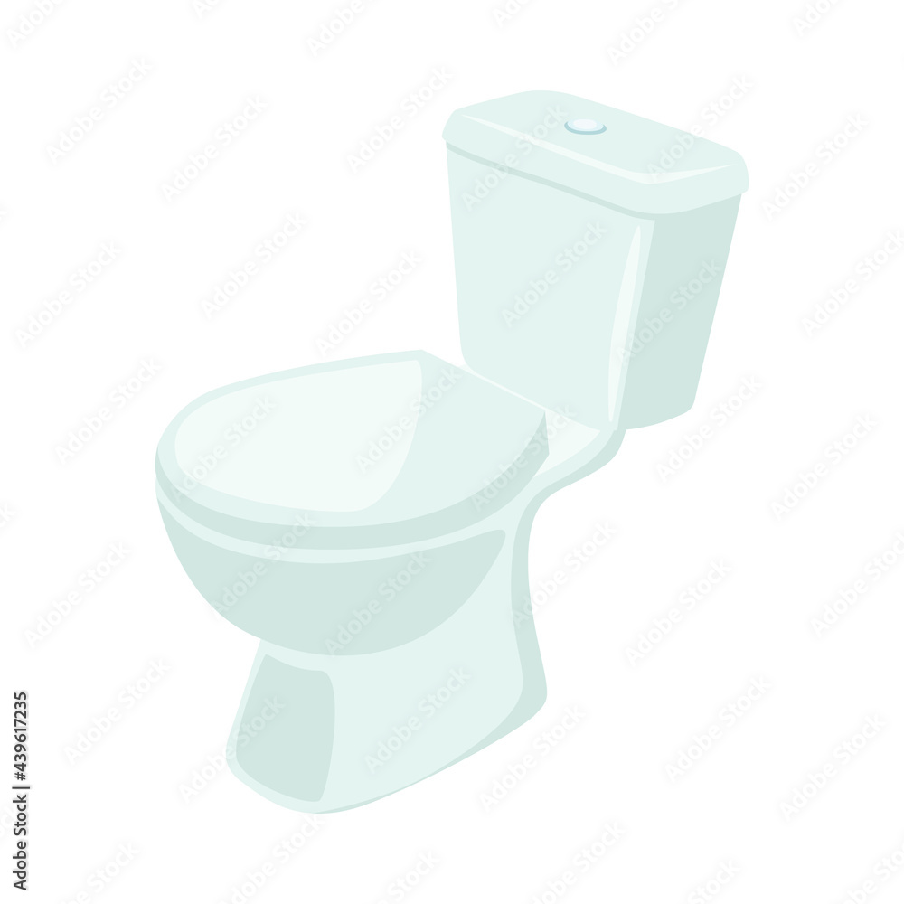 Toilet Sign Emoji Icon Illustration. Bathroom Sanitary Vector Symbol ...