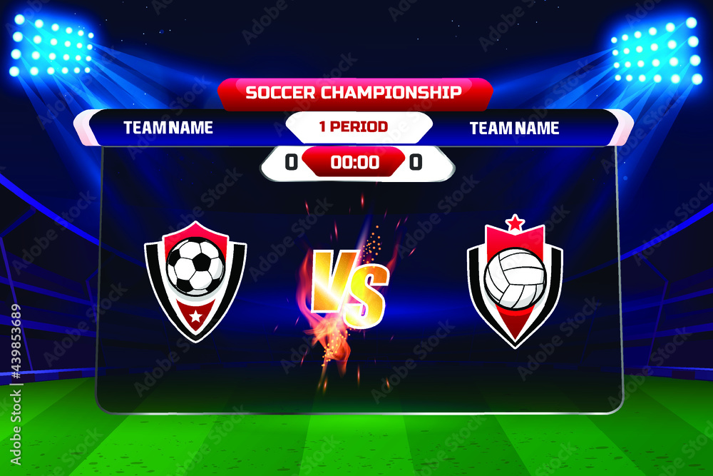 VS Versus Screen Banner for Battle of Comparison Vector with Spotlights ...