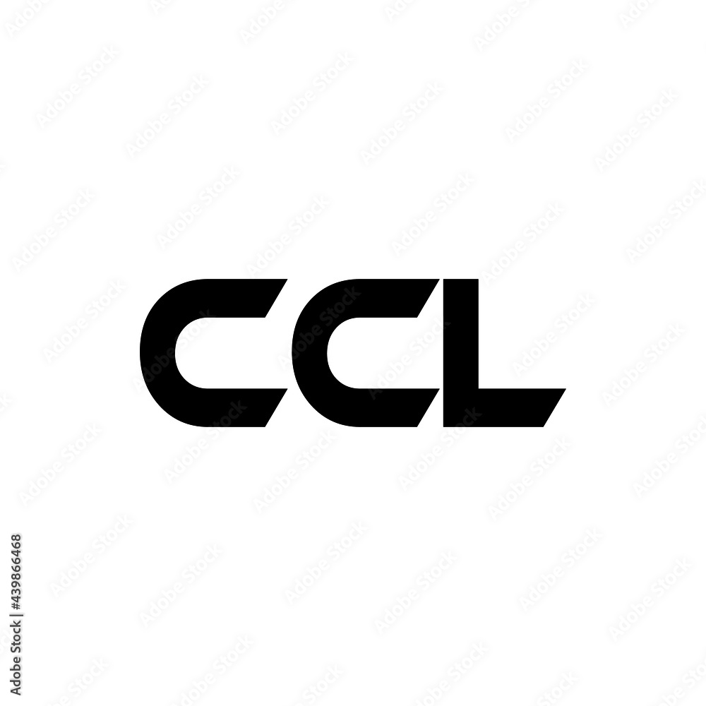 Image vectorielle Stock CCL letter logo design with white background in ...