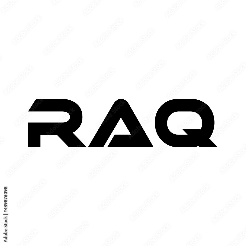 RAQ letter logo design with white background in illustrator, vector ...