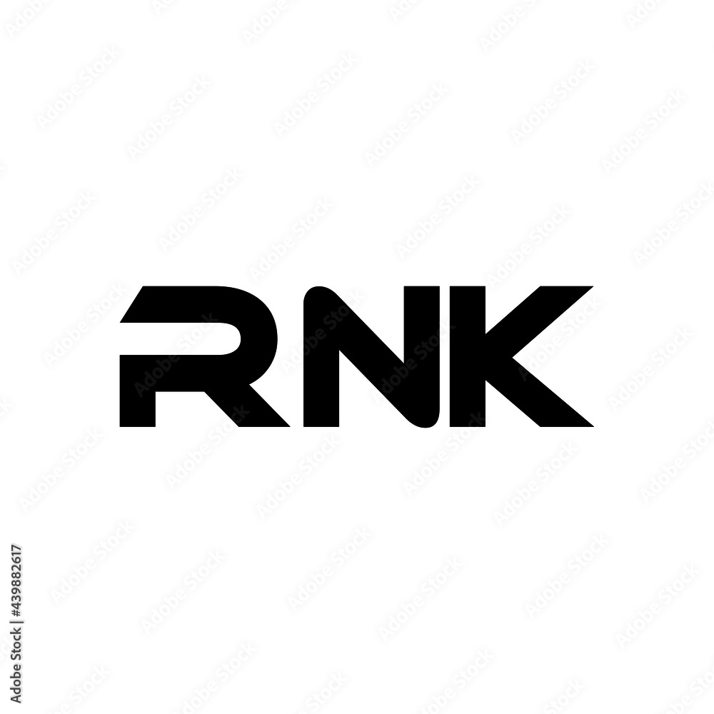 Stock-Vektorgrafik „RNK letter logo design with white background in ...