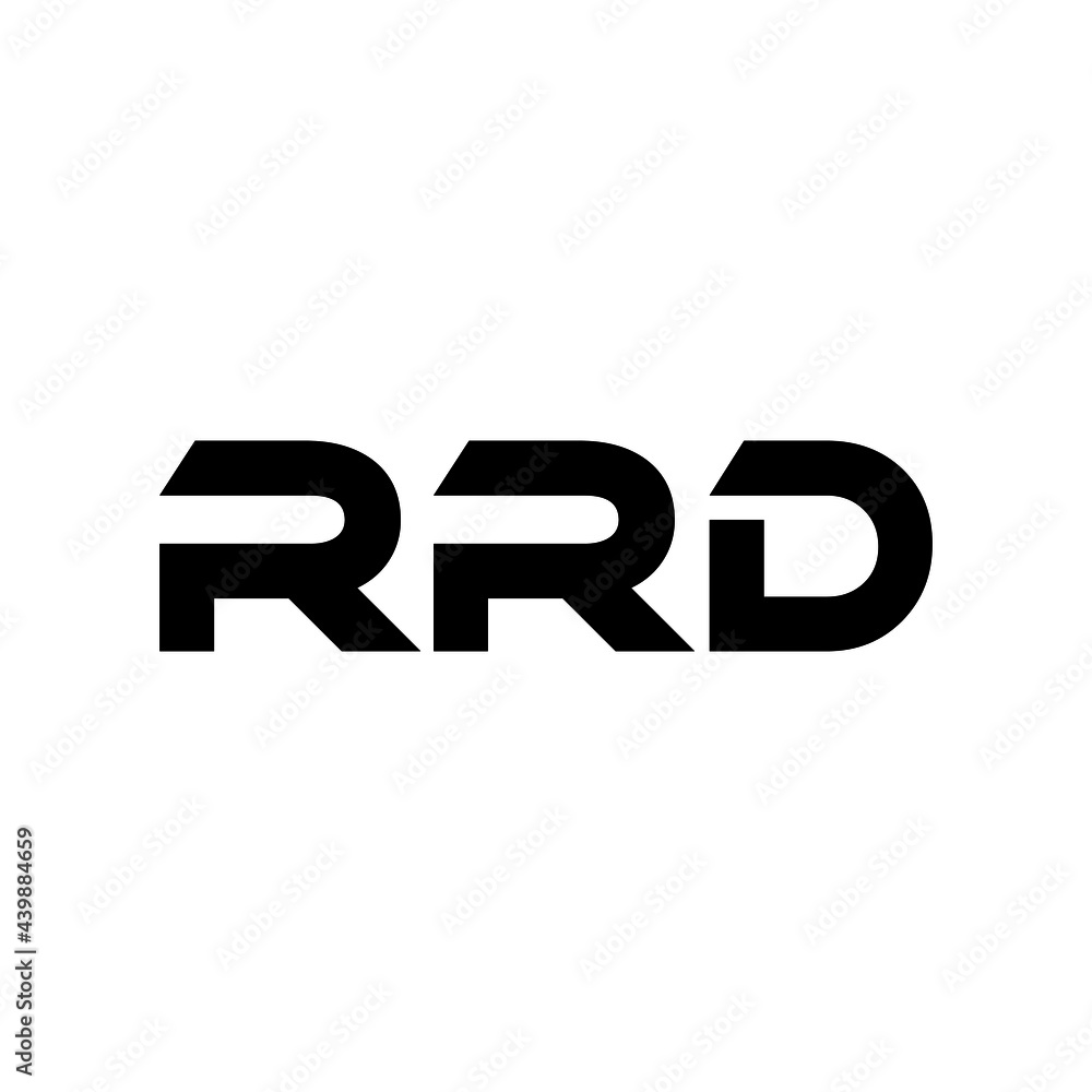 Vector de Stock RRD letter logo design with white background in ...