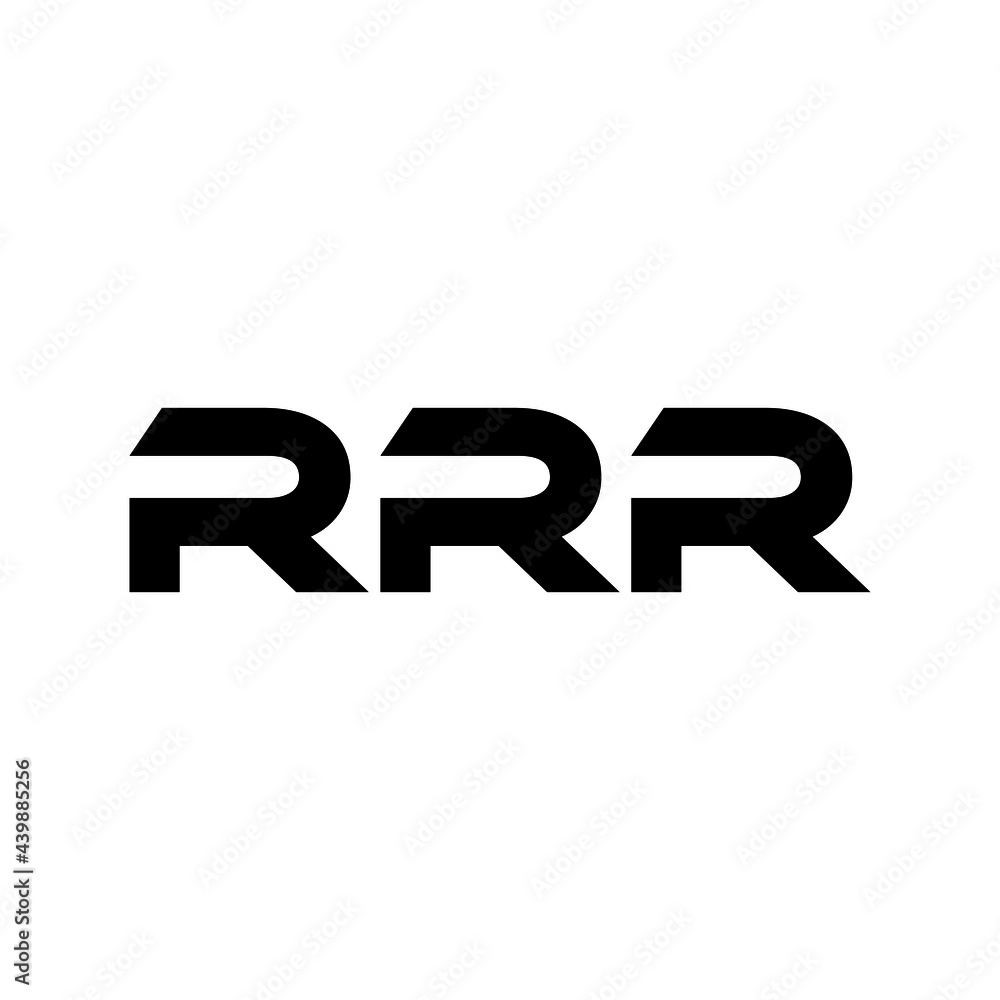 RRR letter logo design with white background in illustrator, vector ...