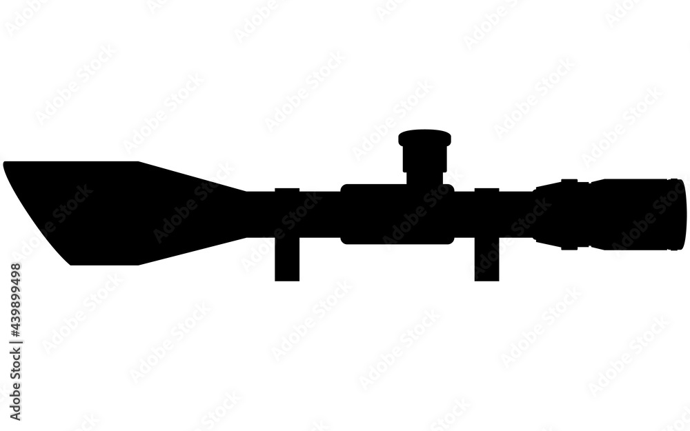 Ilustración de Stock Telescopic sight for Sniper rifle - hunter ...