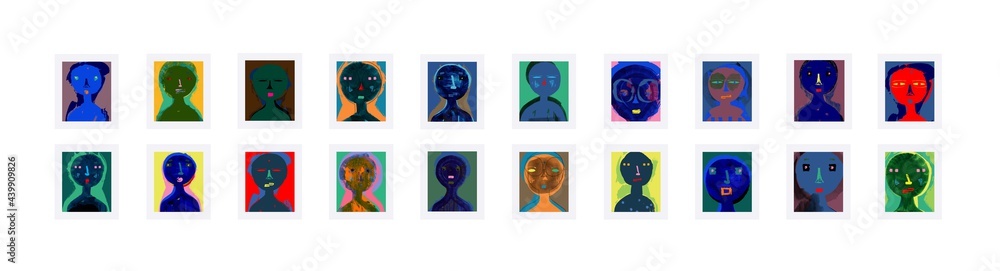 Modern People Portraits Extra Wide Stock Photo | Adobe Stock
