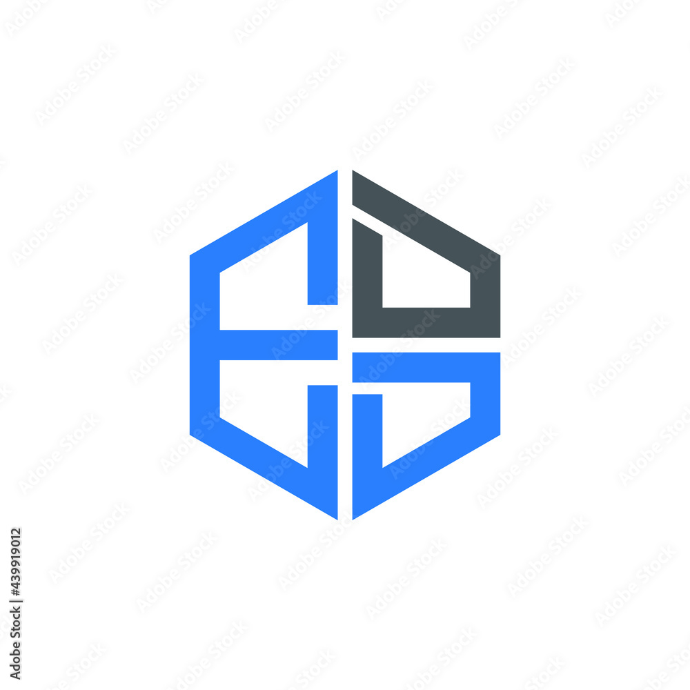 Vector de Stock EDD logo EDD icon EDD vector EDD monogram EDD letter ...