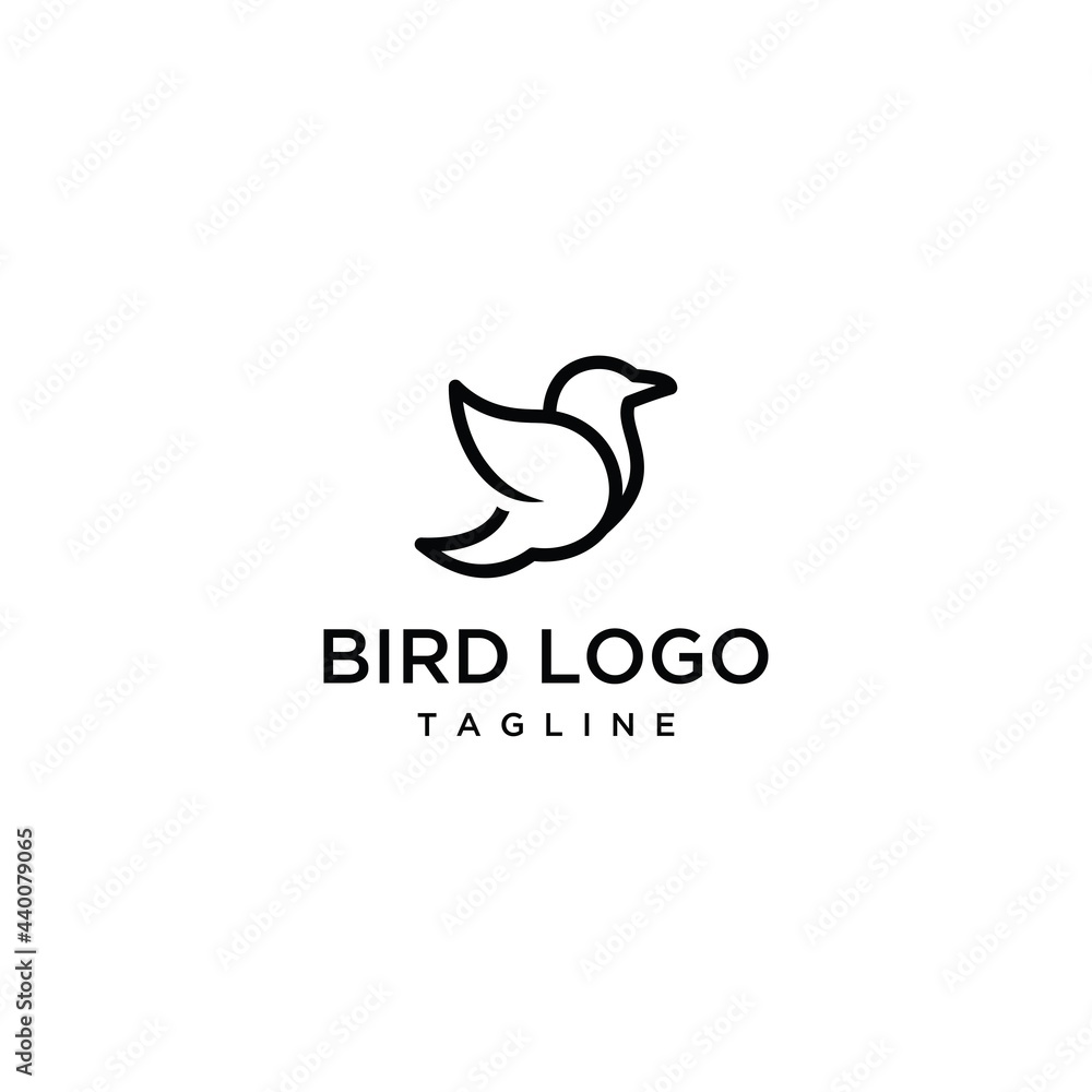 bird logo design templete . Stock Vector | Adobe Stock