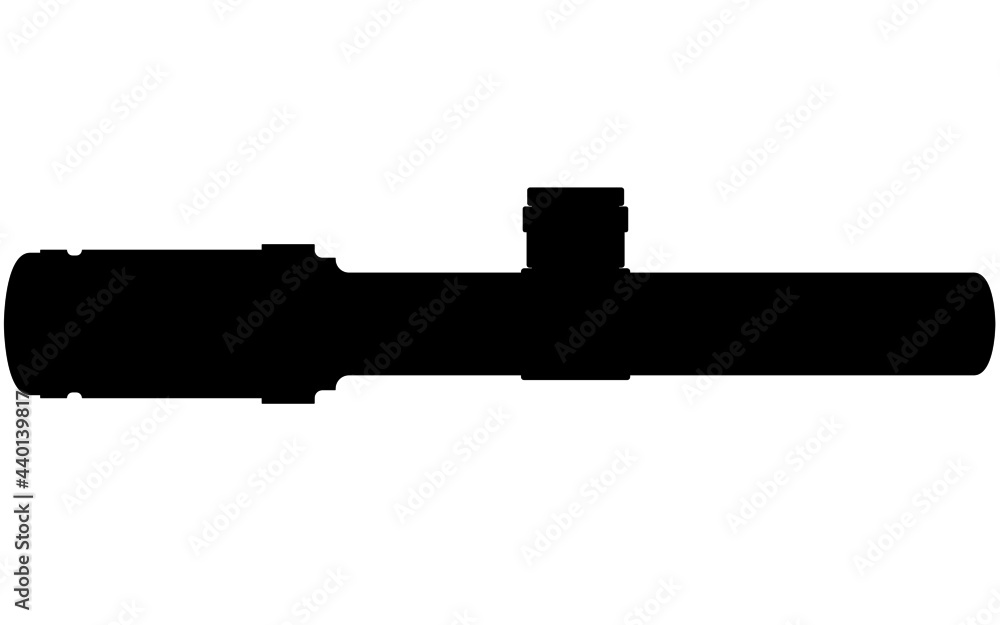 Image vectorielle Stock Telescopic sight for Sniper rifle - hunter ...