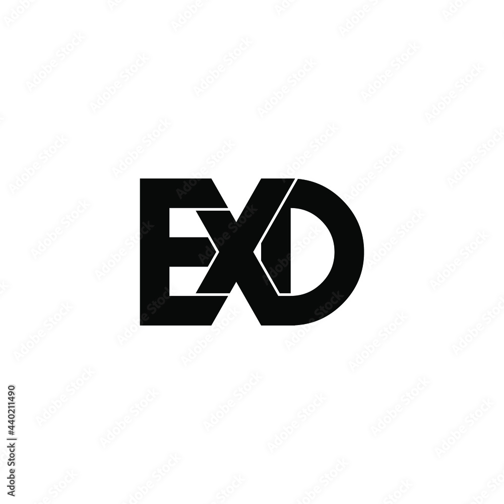 exd letter original monogram logo design Stock Vector | Adobe Stock