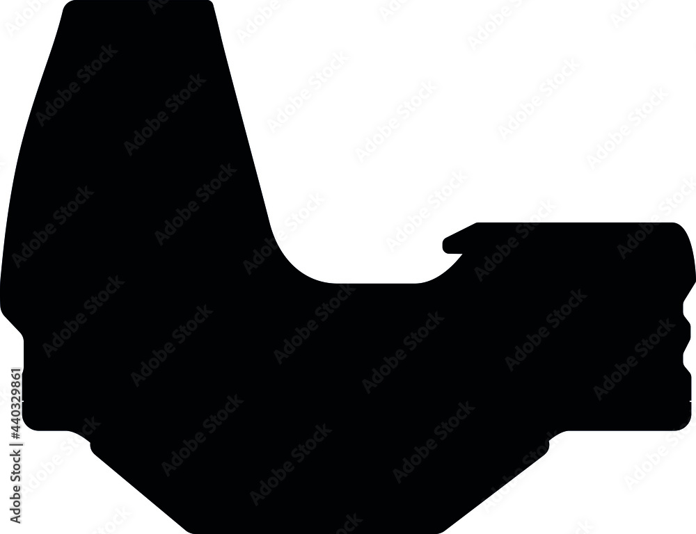 Red Dot reflector sight or reflex sight is optical sight telescopic ...