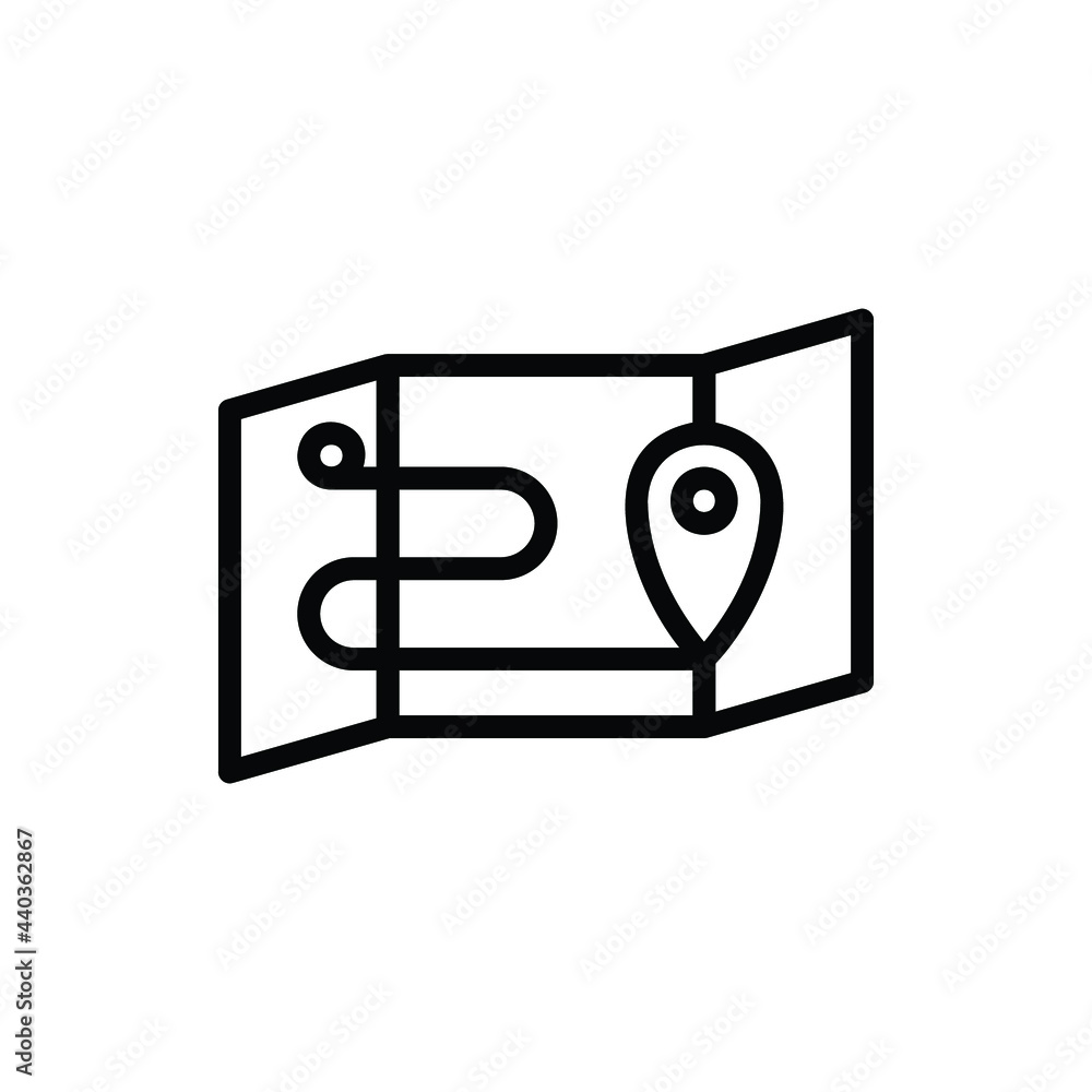 Location, Map, Pointer Line Icon Logo Illustration Vector Isolated. Travel and Tourism Icon-Set ...