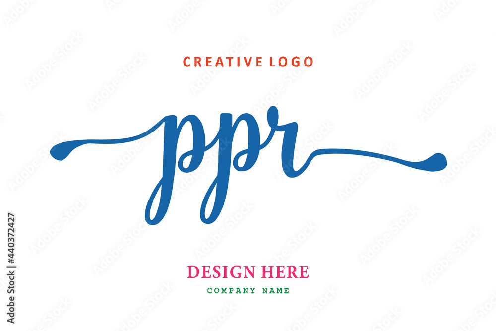 PPR lettering logo is simple, easy to understand and authoritative ...