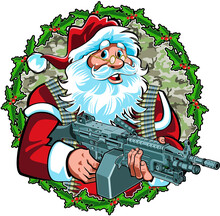 Santa With A Gun Free Stock Photo - Public Domain Pictures