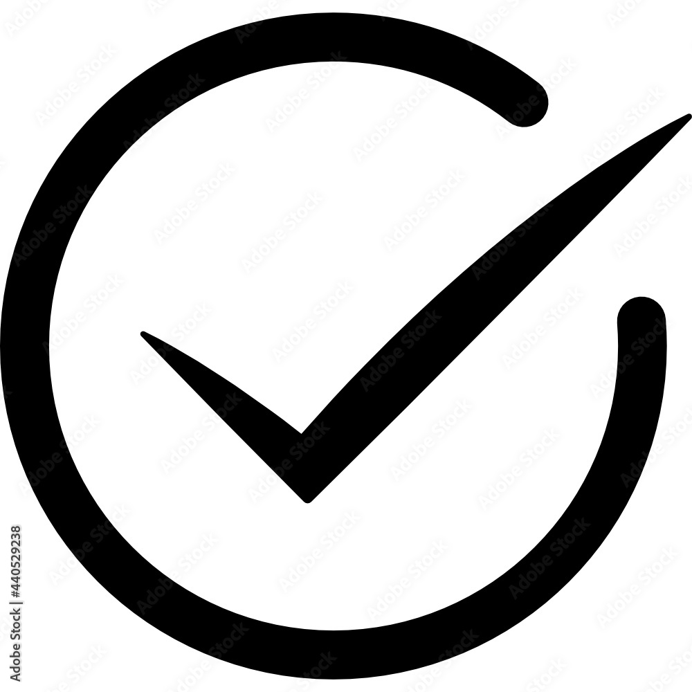 right check mark icon Stock Vector | Adobe Stock