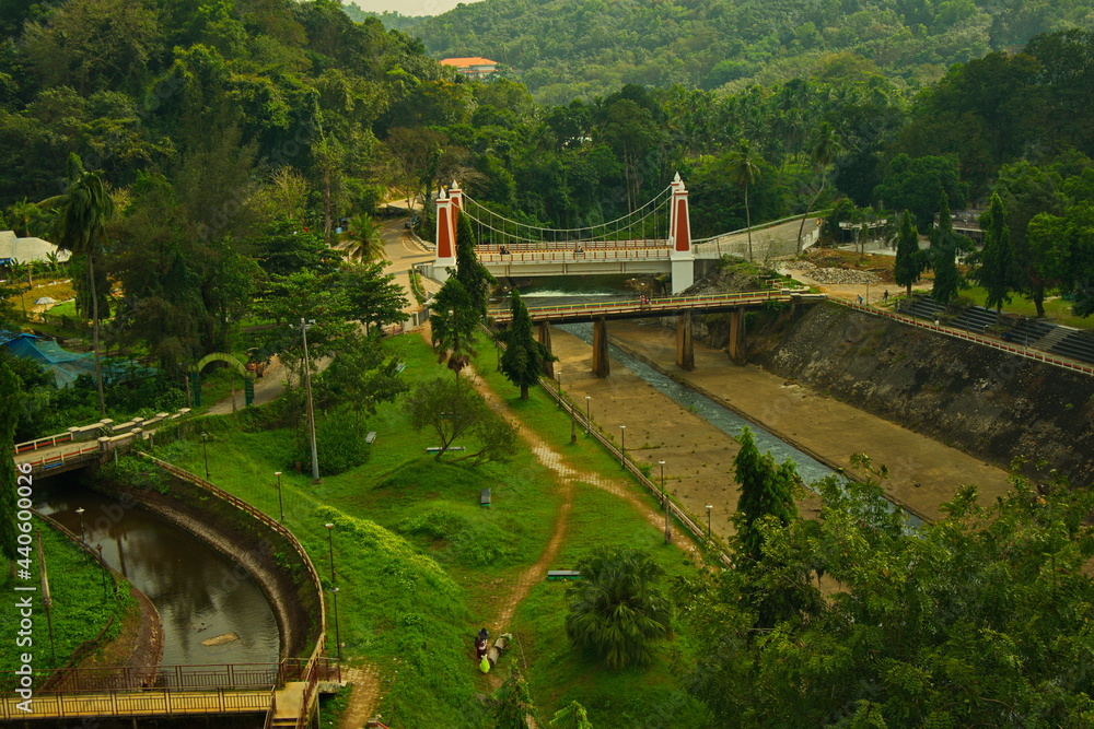 Neyyar Dam sky view Stock Photo | Adobe Stock