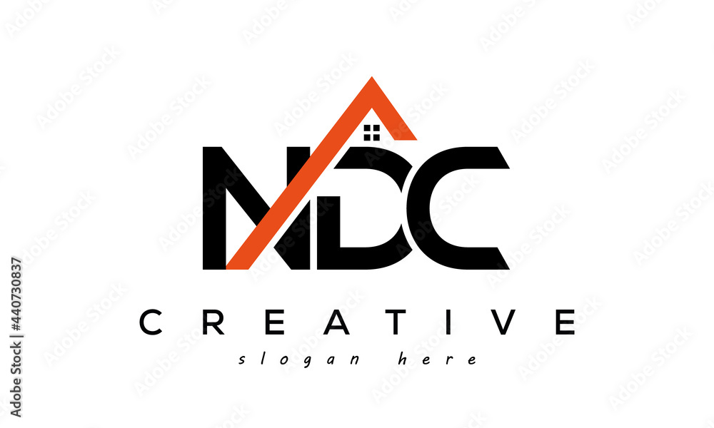 initial NDC letter real estate construction logo vector Stock Vector ...