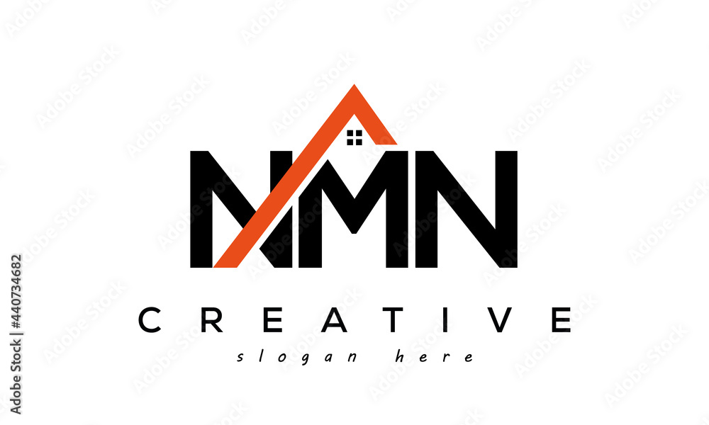 initial NMN letters real estate construction logo vector Stock Vector | Adobe Stock