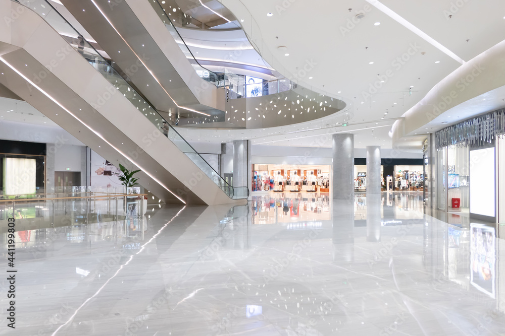 Interior space of department store Stock Photo | Adobe Stock