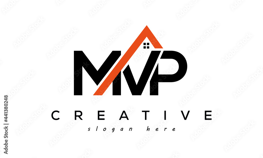 initial MVP letters real estate construction logo vector Stock Vector ...