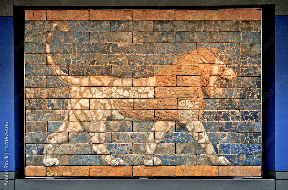 The lion panel 604-562BC from Nebuchadnezzar’s throne room, Temple of ...