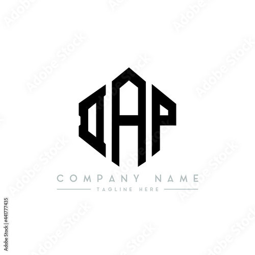 DAP letter logo design with polygon shape. DAP polygon logo monogram ...