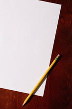 Paper And A Pencil Free Stock Photo - Public Domain Pictures