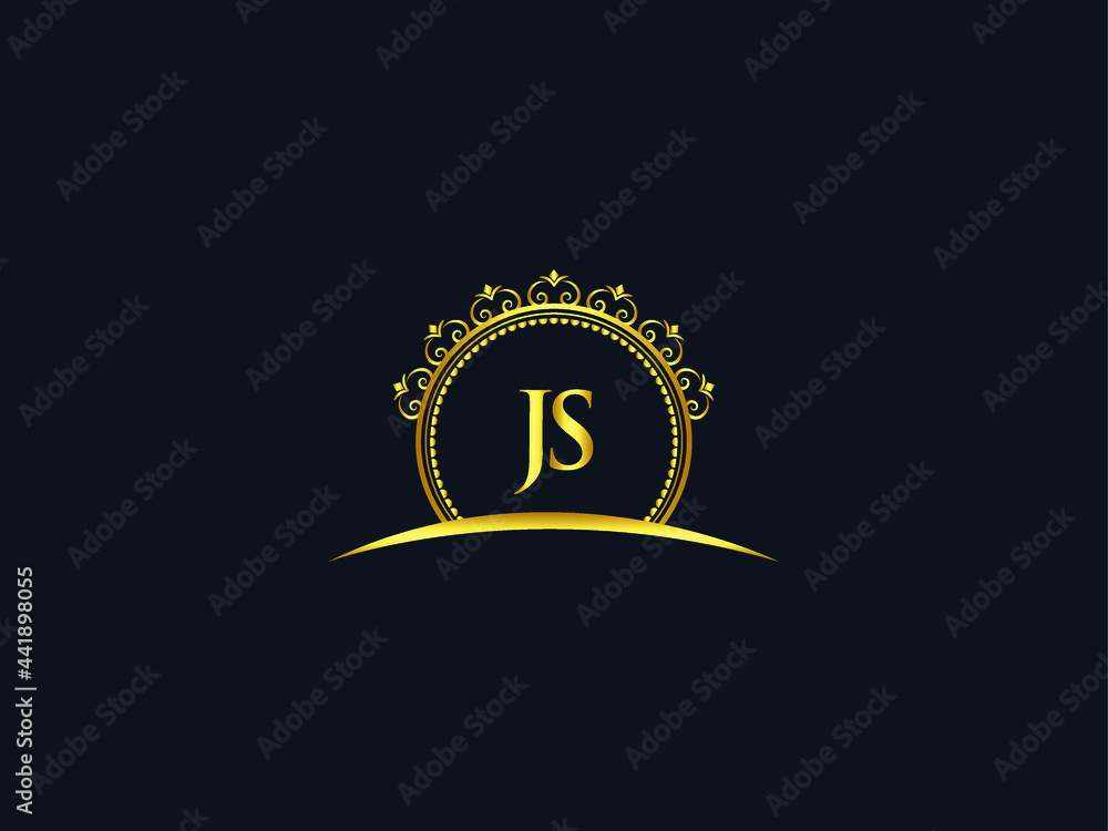 Letter JS Logo, luxury js logo icon vector for modern Hotel, Heraldic ...
