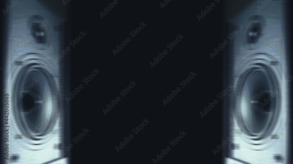 Hi end loudspeakers. Monitor hifi sound system for sound recording ...