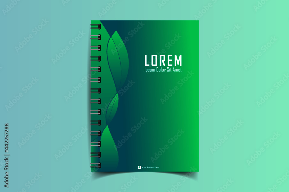 Minimalistic Notebook cover design templates. Layout set for covers of ...