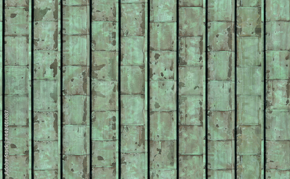 Standing Seam Copper Roof Tiles Seamless Texture Stock Photo | Adobe Stock