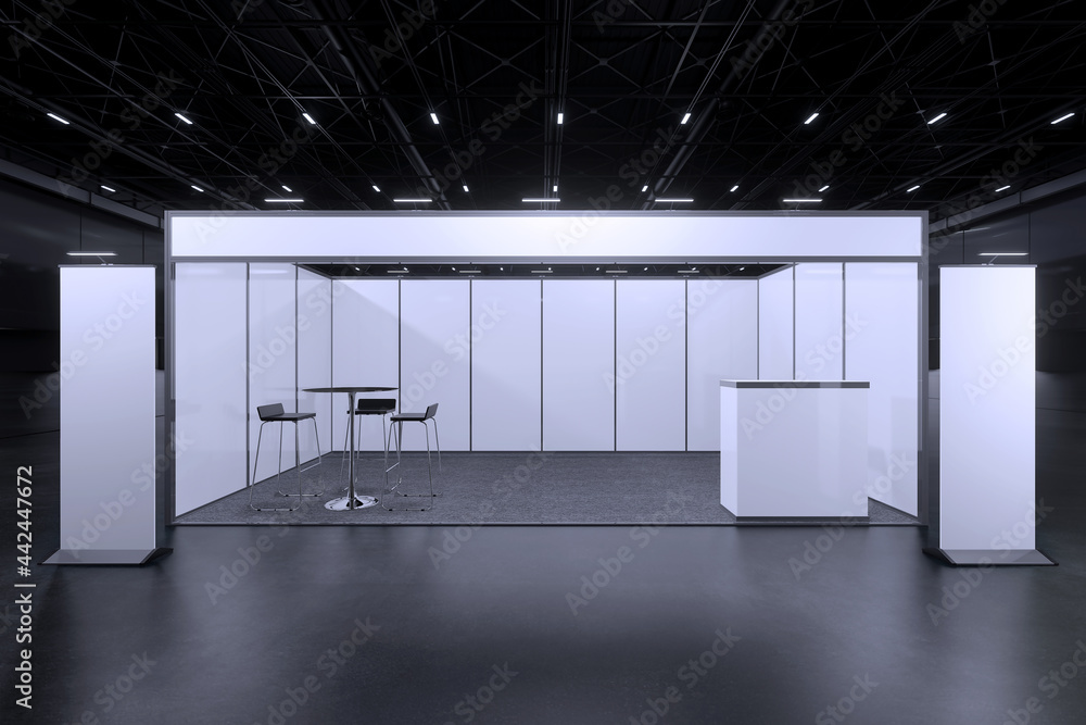 Exhibition standing for mockup and Corporate identity,Display.Empty ...
