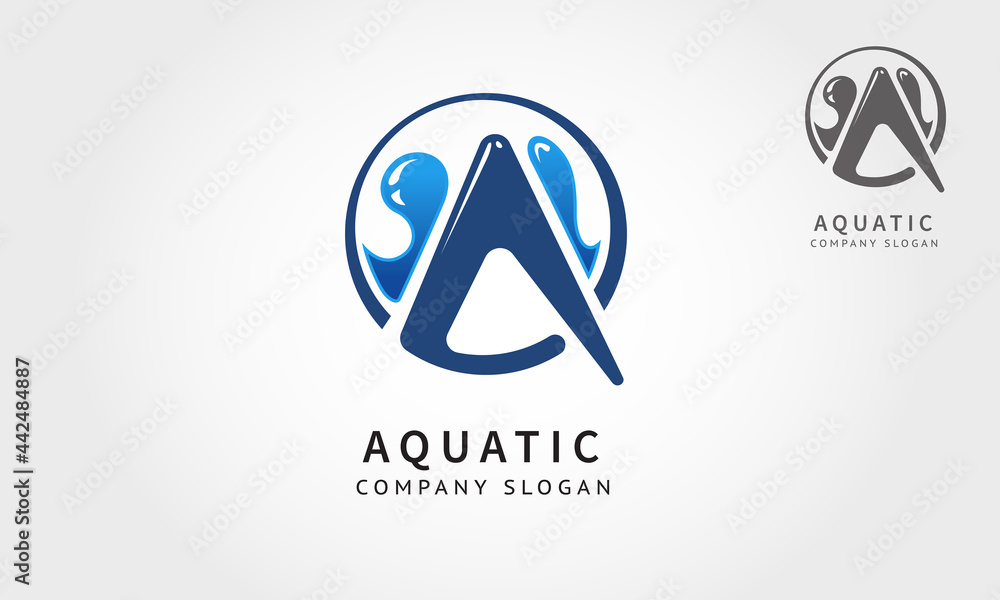 Vetor Aquatics Vector Logo Template is a designed for any types of ...