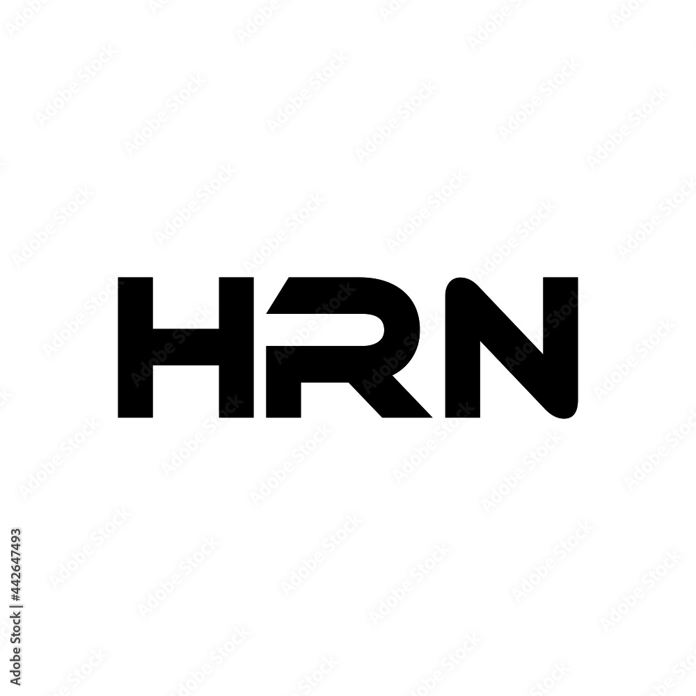 HRN letter logo design with white background in illustrator, vector ...