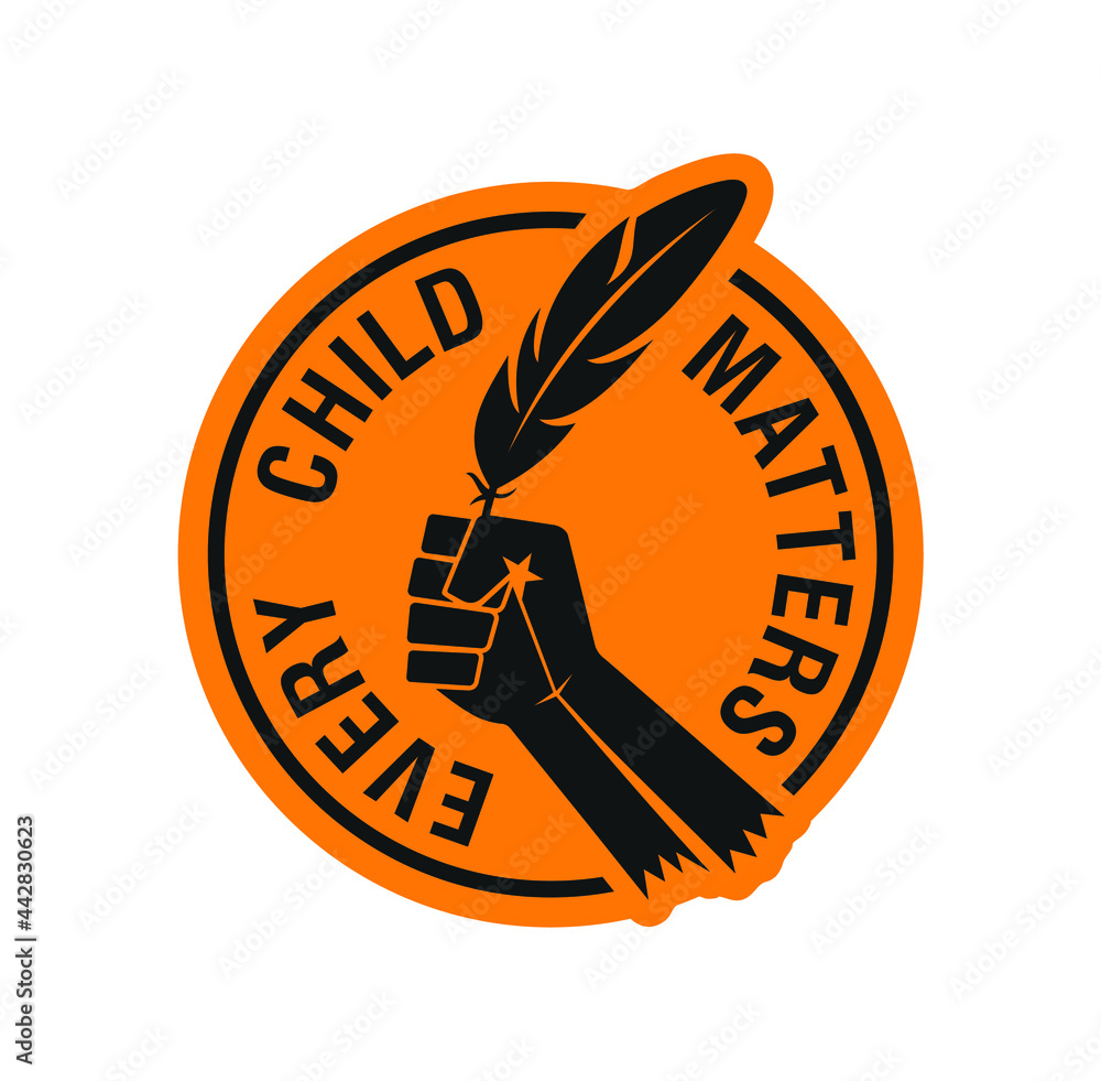 Every Child Matters Logo Design. Vector Illustration. Canadian ...