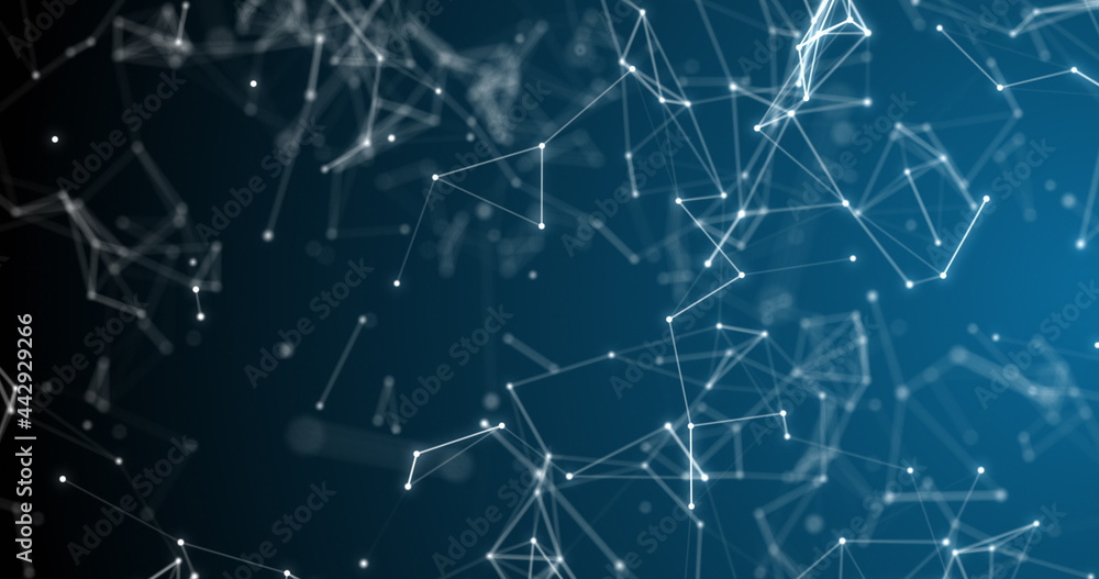 Image of detailed plexus structure 4k Stock Illustration | Adobe Stock