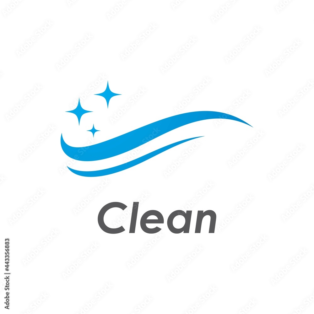 Cleaning logo and symbol Stock Vector | Adobe Stock