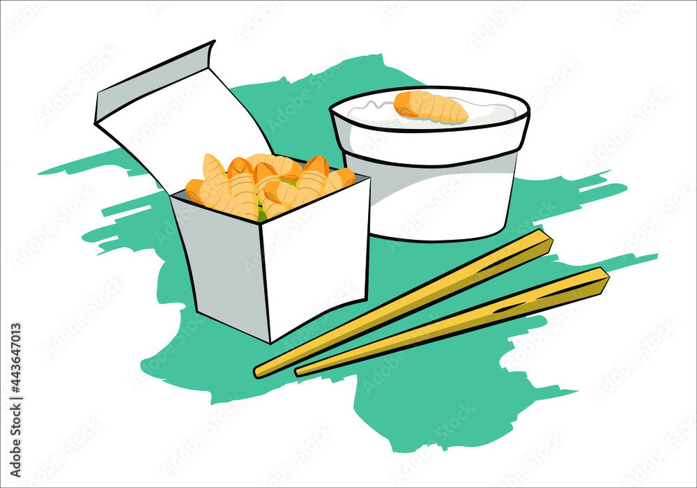 Silkworm Pupa insects for eating as food deep-fried crispy snack and ...