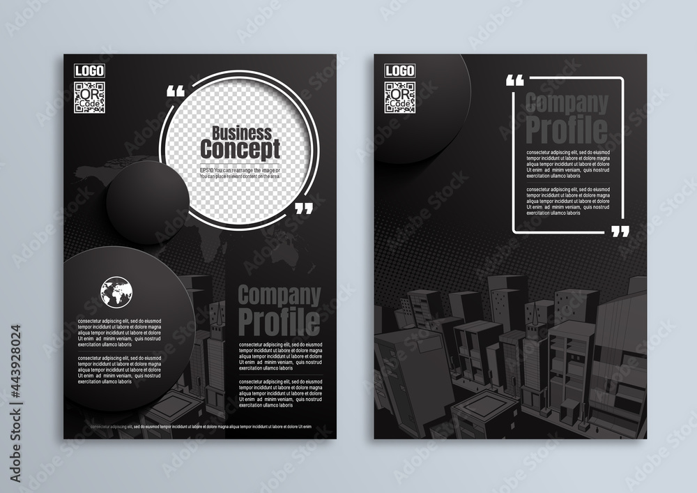 Flyer Brochure poster design, Business template in A4 size, for ...