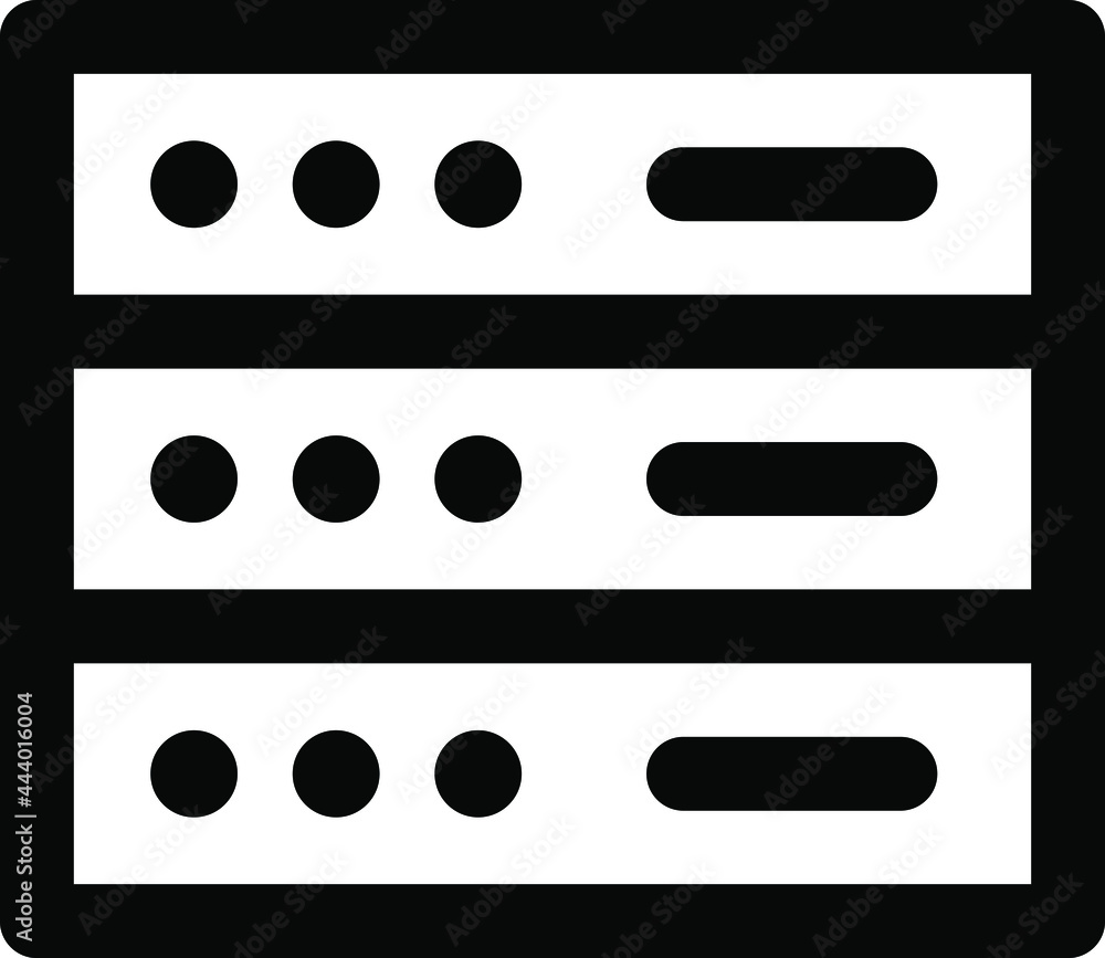 Rackmount server icon. Rack mount Server sign transparent background ...