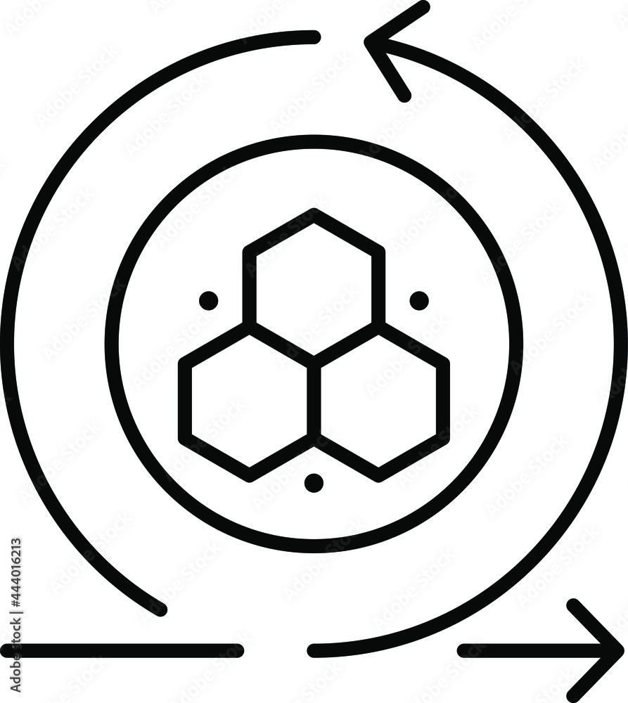 Secured DevOps line icon transparent background vector illustration ...